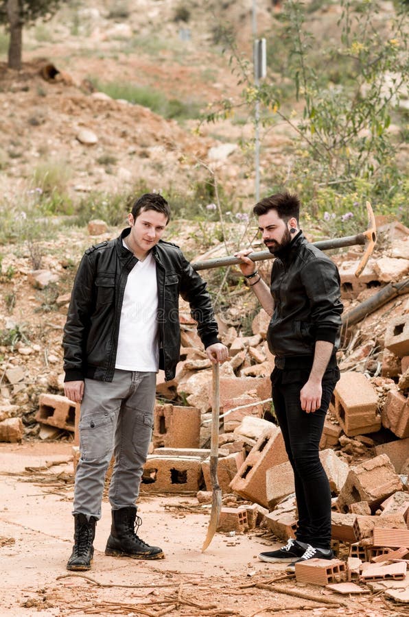 Guys with tools stock image. Image of vertical, construction - 54737593