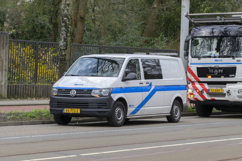 GVB Company Van and Truck at Amsterdam the Netherlands 23-3-2023 ...