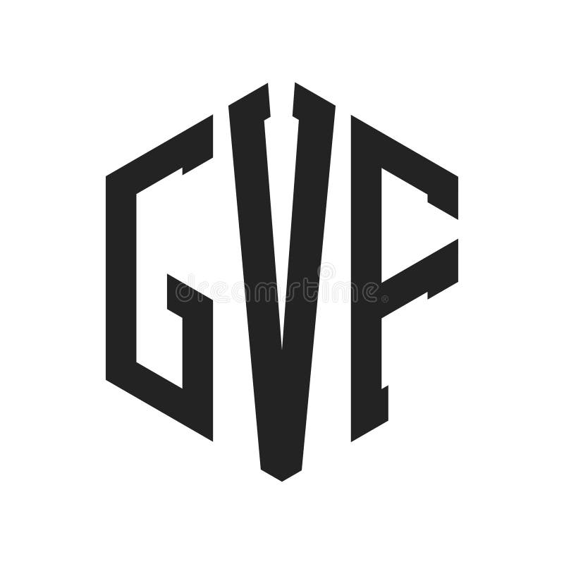 GVF Logo Design. Initial Letter GVF Monogram Logo Using Hexagon Shape ...