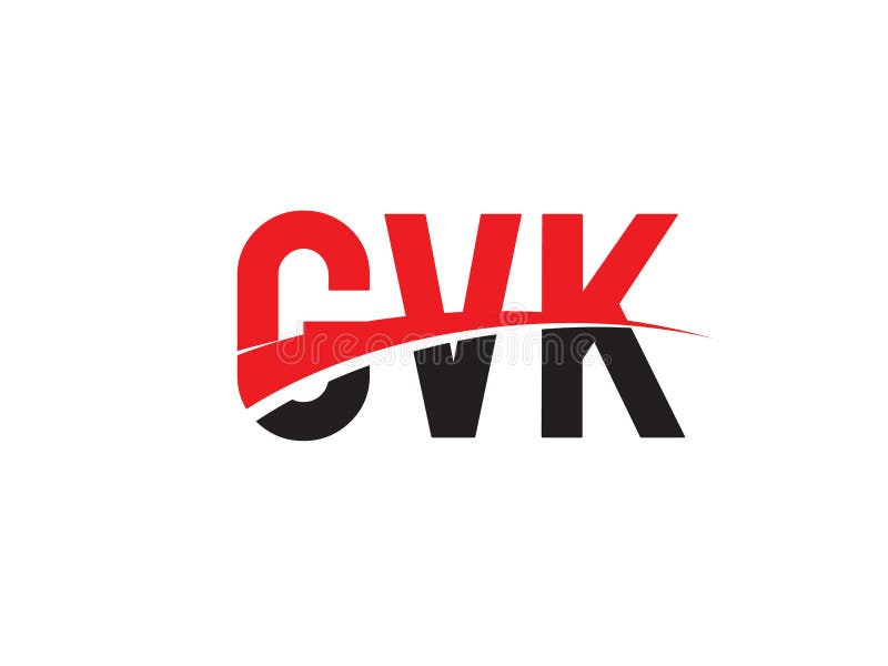 GVK Letter Initial Logo Design Vector Illustration Stock Vector ...