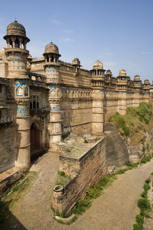Gwalior Fort - India stock image. Image of madhya, architecture - 15441419