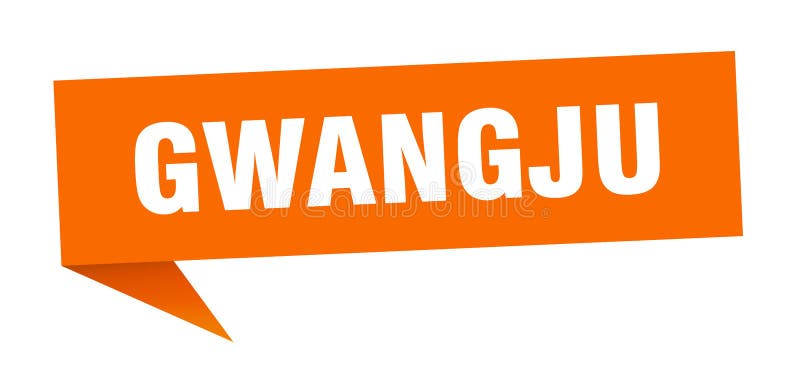 Gwangju Sticker. Gwangju Signpost Pointer Sign Stock Vector ...