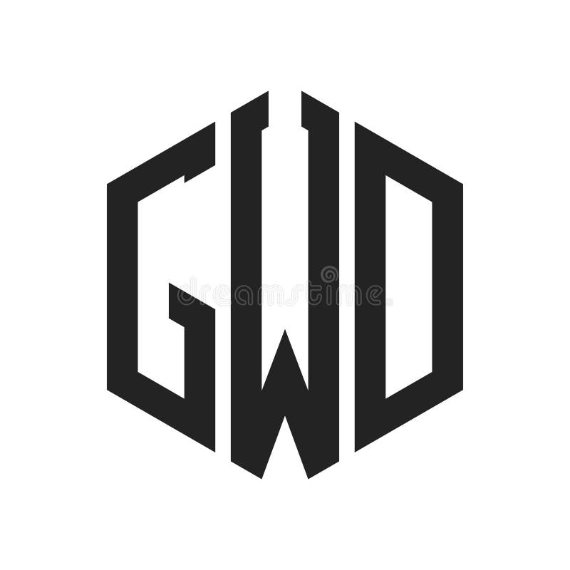 GWD Logo Design. Initial Letter GWD Monogram Logo Using Hexagon Shape ...