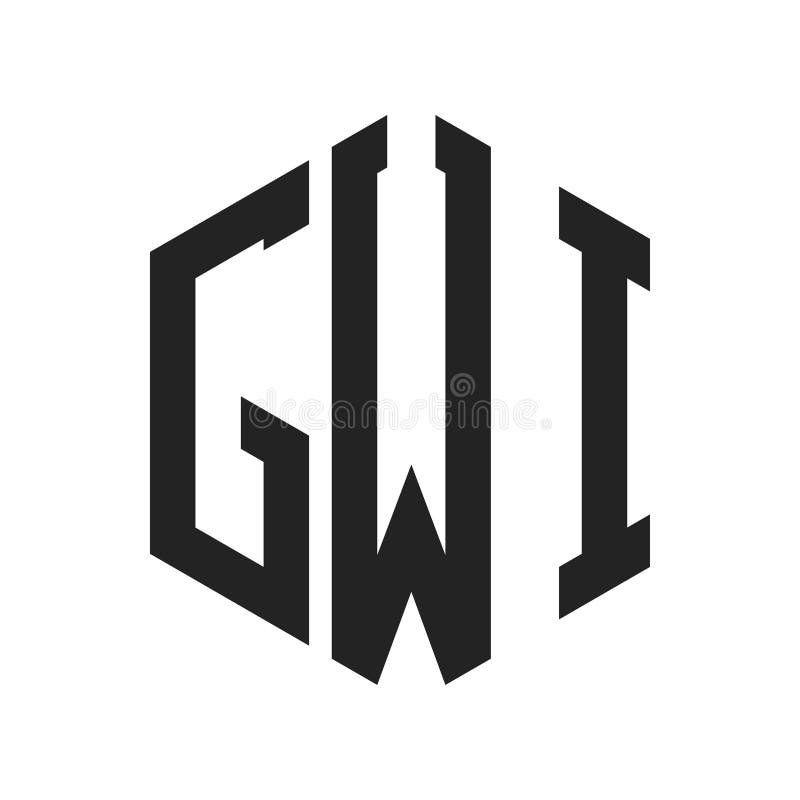 GWI Logo Design. Initial Letter GWI Monogram Logo Using Hexagon Shape ...