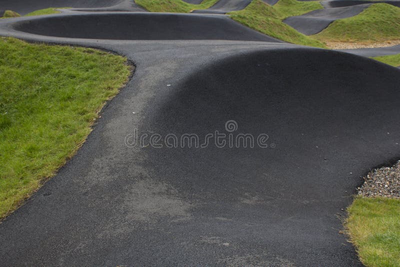 A B.M.X Race Track Banks and Bends. Stock Image - Image of bike, close ...