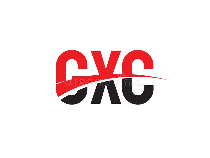 GXC Letter Initial Logo Design Vector Illustration Stock Vector ...