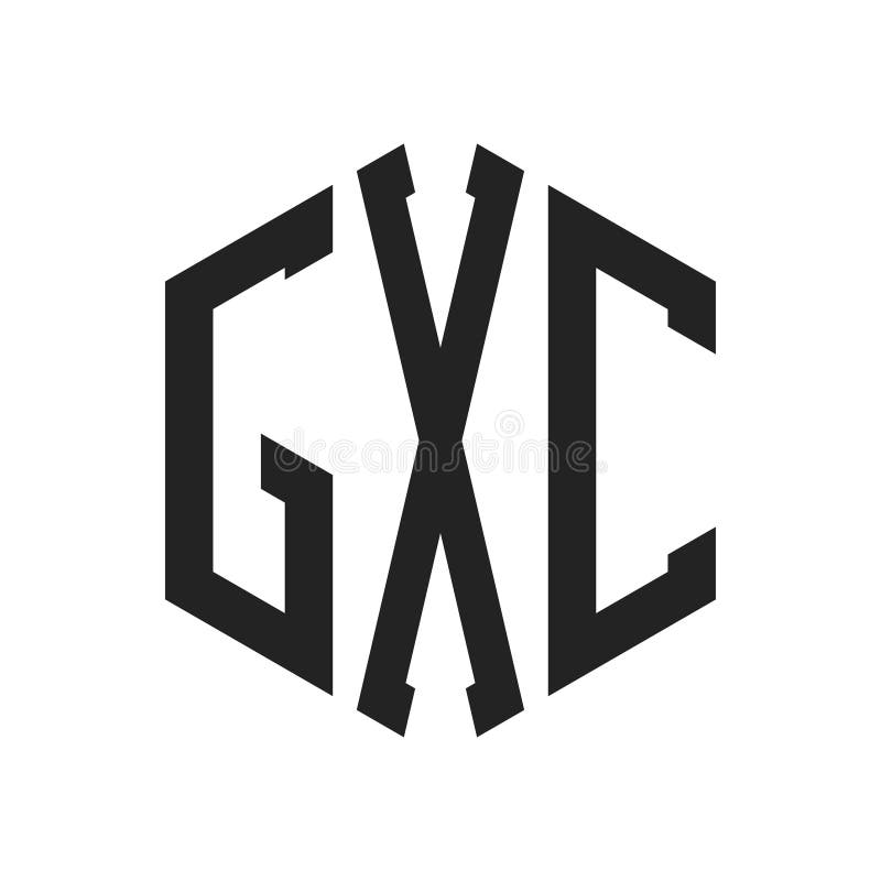 GXC Logo Design. Initial Letter GXC Monogram Logo Using Hexagon Shape ...