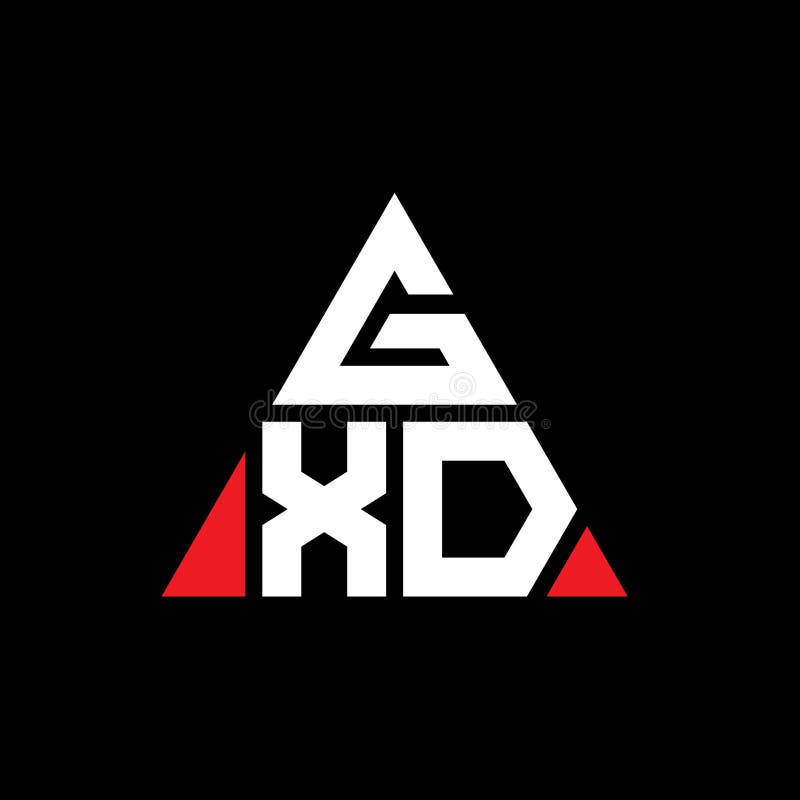GXD Triangle Letter Logo Design with Triangle Shape. GXD Triangle Logo ...