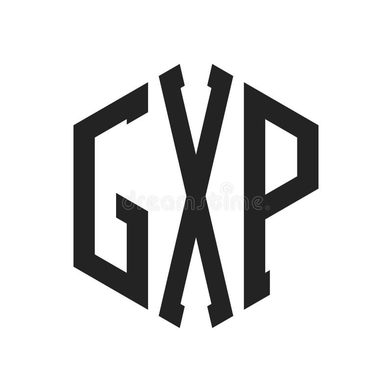 GXP Logo Design. Initial Letter GXP Monogram Logo Using Hexagon Shape ...