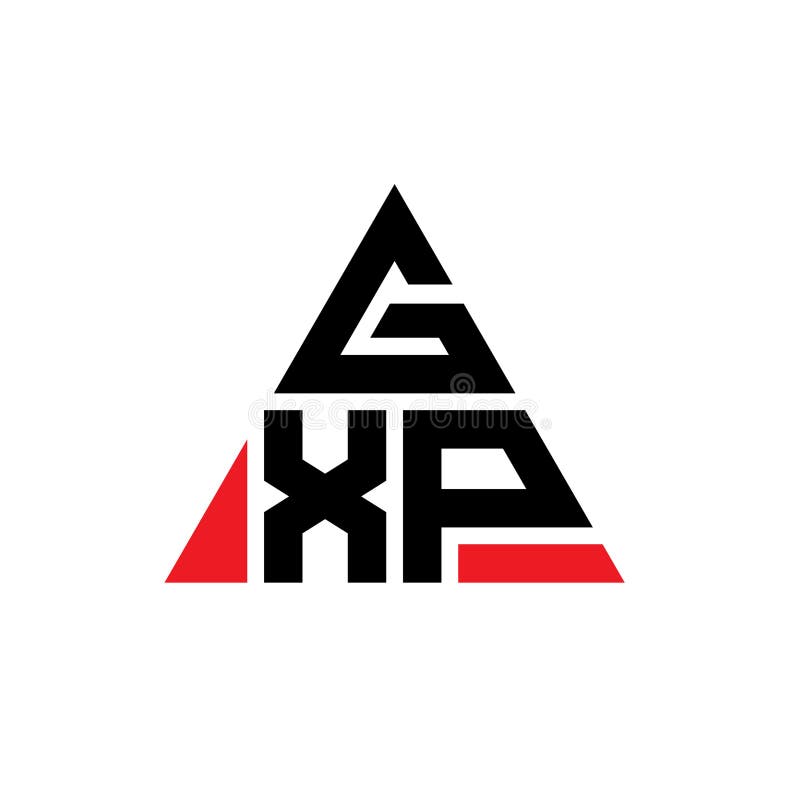 GXP Triangle Letter Logo Design with Triangle Shape. GXP Triangle Logo ...
