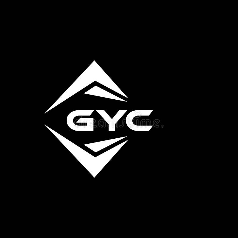 GYC Abstract Technology Logo Design on Black Background. GYC Creative ...