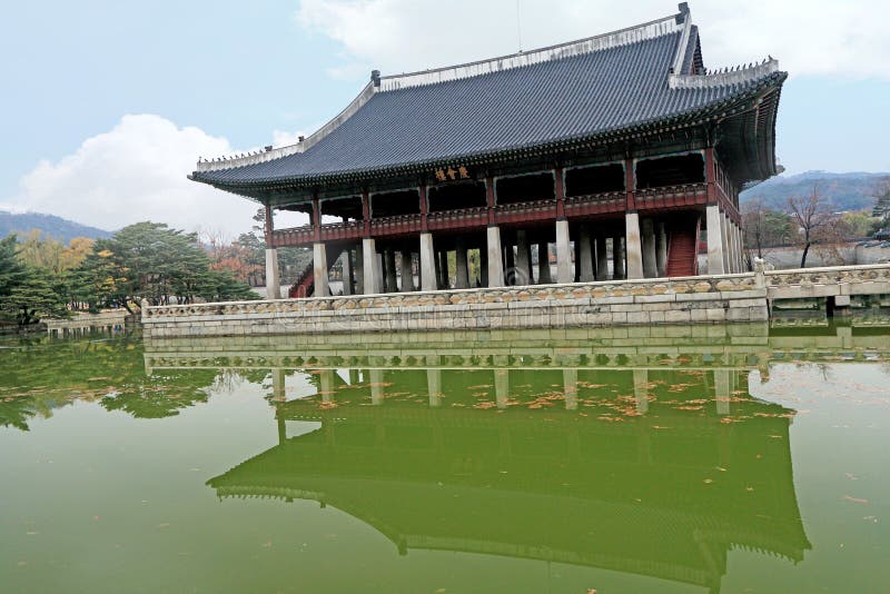Gyeongbok Palace South Korea Stock Photo - Image of landscape, ancient ...
