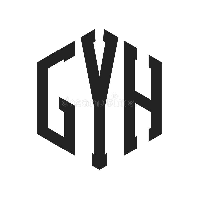 GYH Logo Design. Initial Letter GYH Monogram Logo Using Hexagon Shape ...