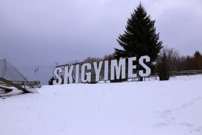 Gyimes, Romania - March 22, 2021: Gyimes Ski Resort Editorial Stock ...