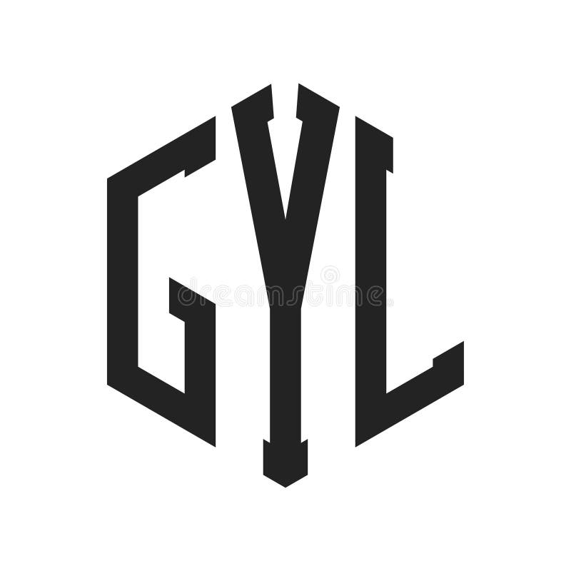GYL Logo Design. Initial Letter GYL Monogram Logo Using Hexagon Shape ...