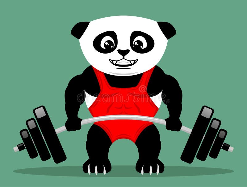 Panda Bodybuilder Stock Illustrations – 35 Panda Bodybuilder Stock ...