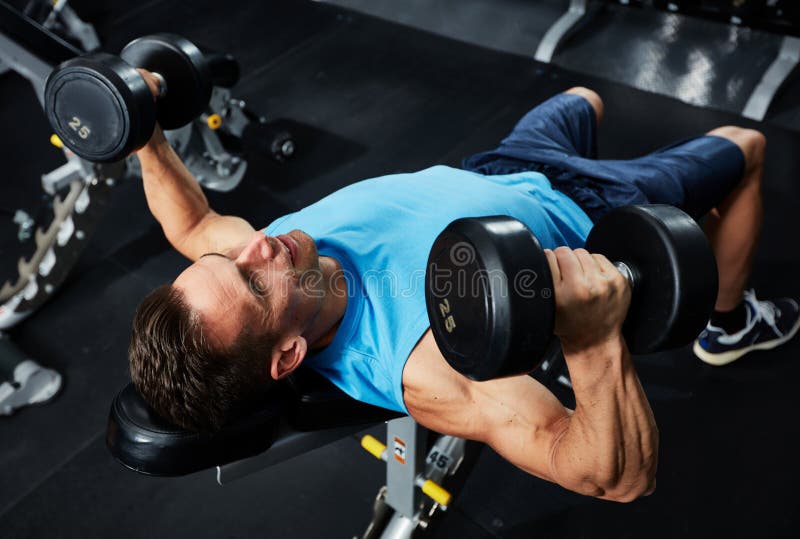Gym bench press workout stock image. Image of equipment - 80491989