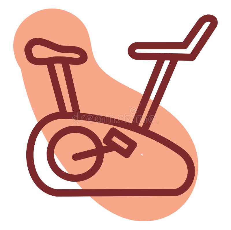 Gym bike, icon stock vector. Illustration of lifestyle - 261367091