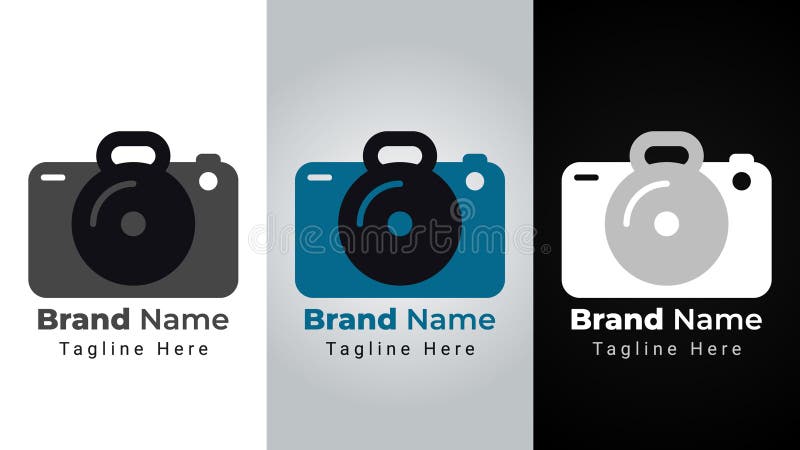 Gym Camera Logo stock illustration. Illustration of concept - 338639353