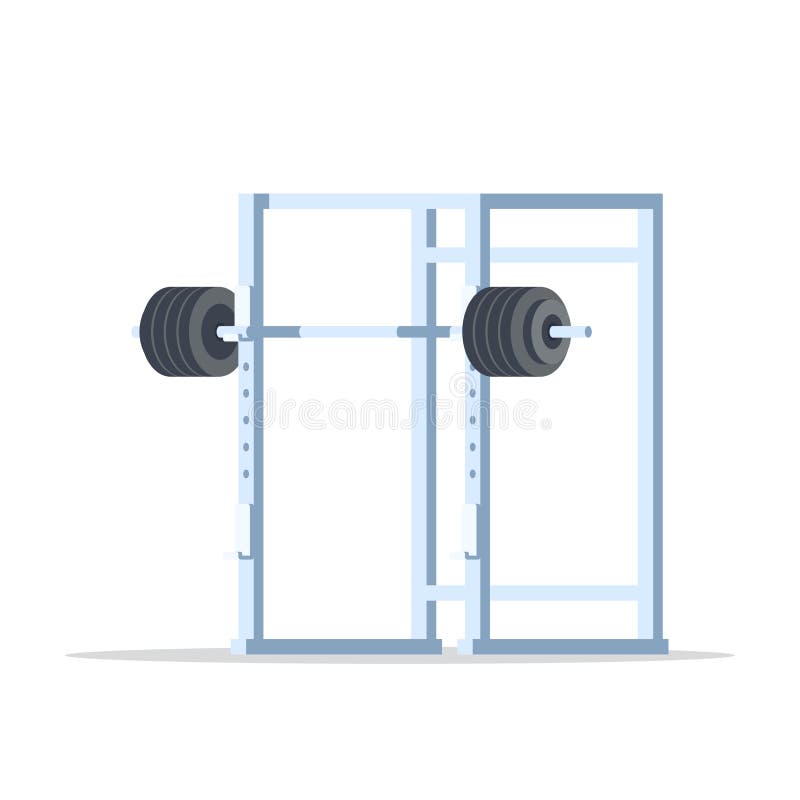 Squat Rack Black Glyph Icon Stock Vector - Illustration of design ...