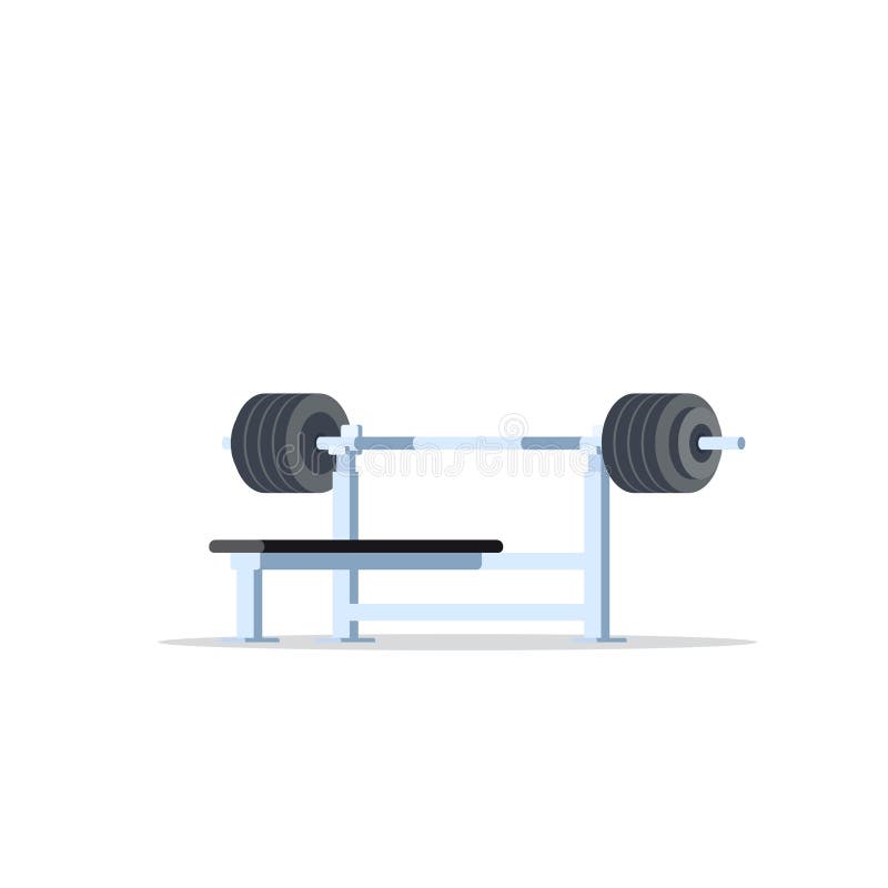 Bench press rack stock vector. Illustration of rack - 154425324
