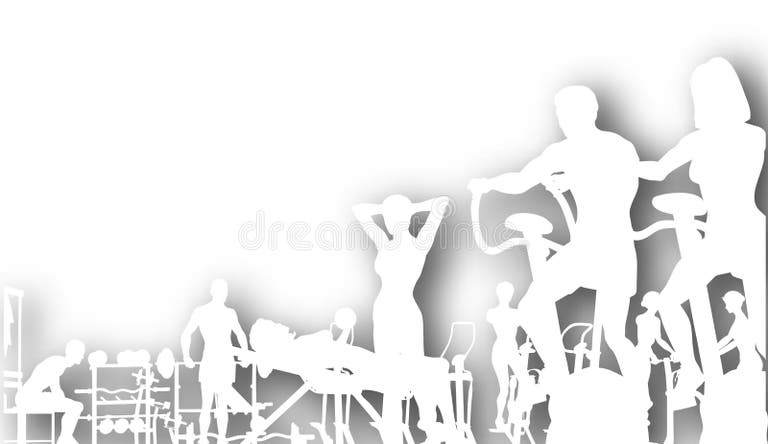 Gym cutout stock vector. Illustration of training, cutout - 20049331