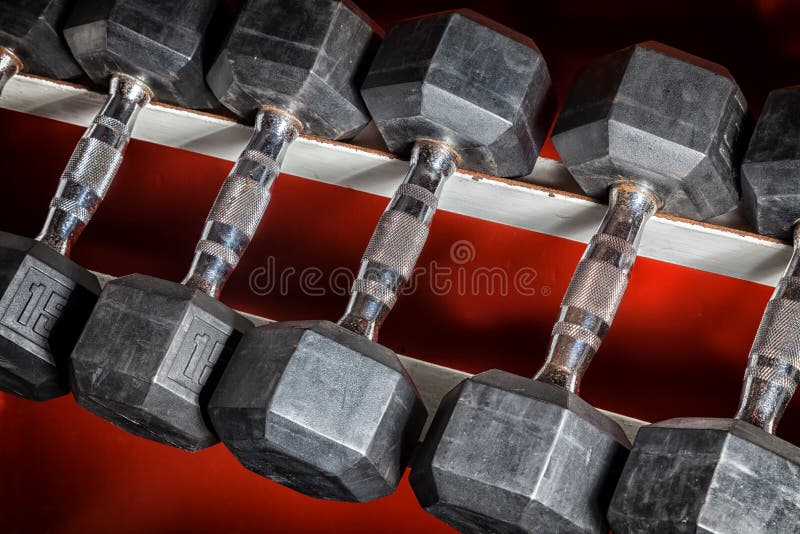 Gym Dumb Bells stock photo. Image of equipment, solid - 33285032