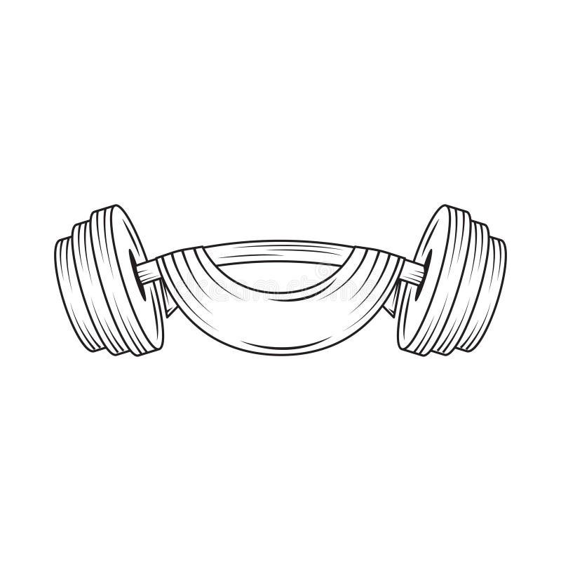 Gym emblem vintage stock vector. Illustration of design - 357586295