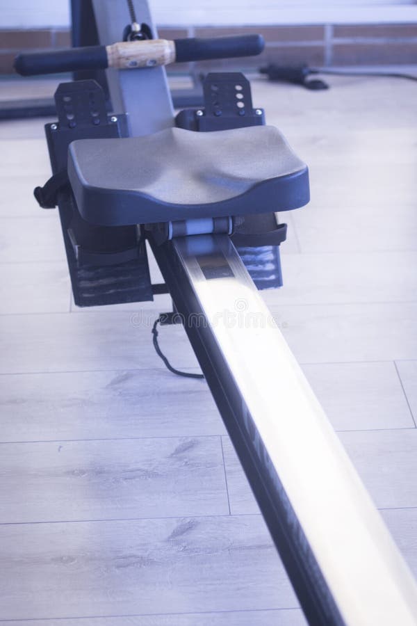 Gym Exercise Rowing Machine Stock Image - Image of indoor, weight: 78423145