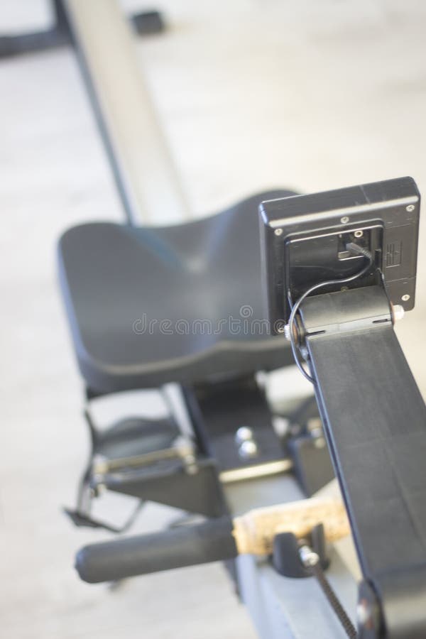 Gym Exercise Rowing Machine Stock Image - Image of studio, club: 78635185