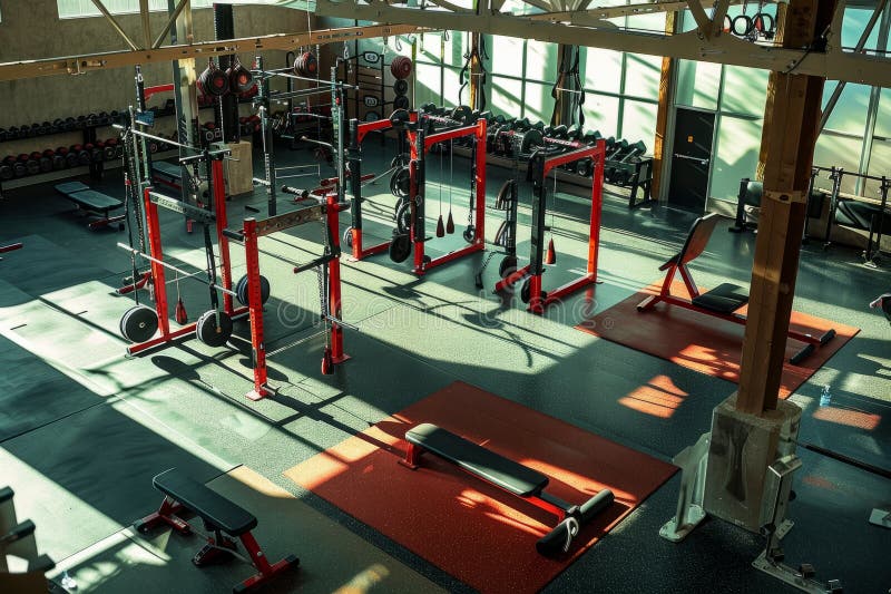 A Gym Filled with Various Strength Training Machines and Equipment ...