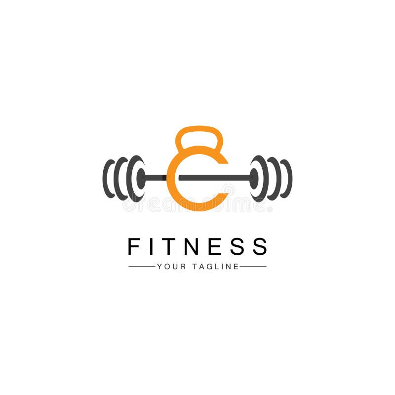 Gym Fitness Barbell Logo Icon Vector Template. Stock Vector ...