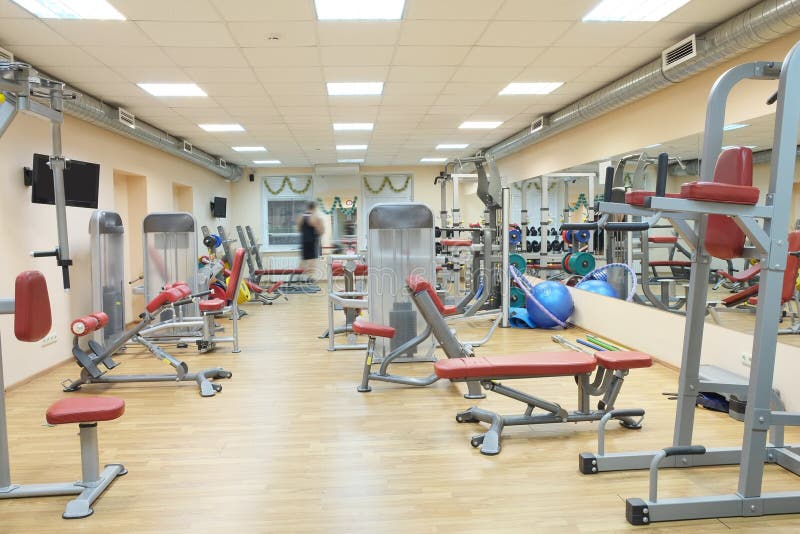Gym hall stock photo. Image of lifestyle, muscular, activity - 36166156