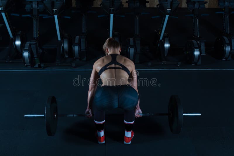 Gym hard training woman stock image. Image of training - 91804353