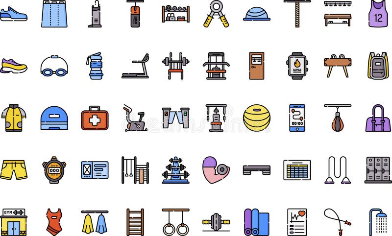 Gym Icons High-Quality Vector Icons Collection with Editable Stroke ...