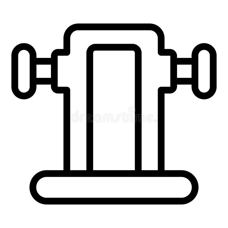 Gym Lifting Icon Outline Vector. Exercise Equipment Stock Vector ...