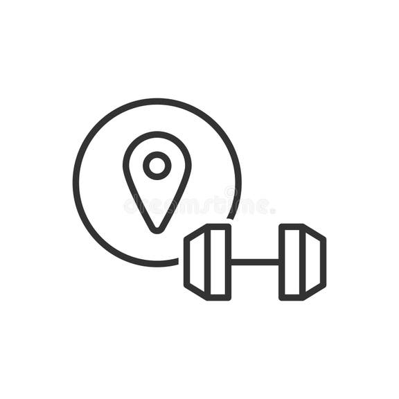 Gym Location Icon Address Stock Illustrations – 29 Gym Location Icon ...