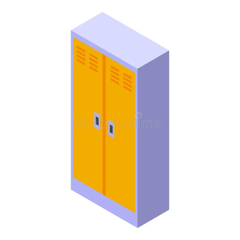 Gym Locker Icon Isometric Vector. Open Room Stock Vector - Illustration ...