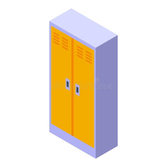 Gym Locker Icon Isometric Vector. Open Room Stock Vector - Illustration ...