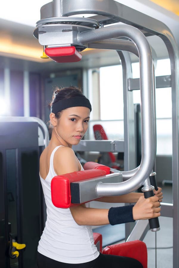 Gym machine stock image. Image of beautiful, exercising - 28276233