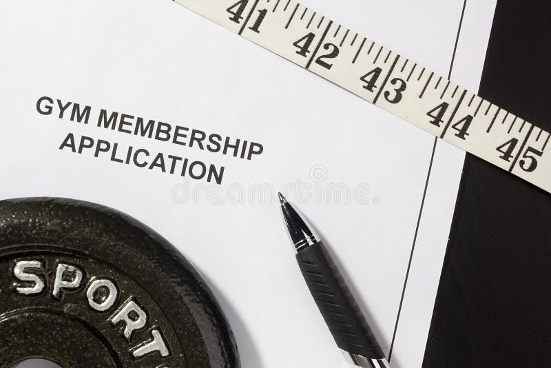 Gym Membership Application stock photo. Image of membership - 23892258