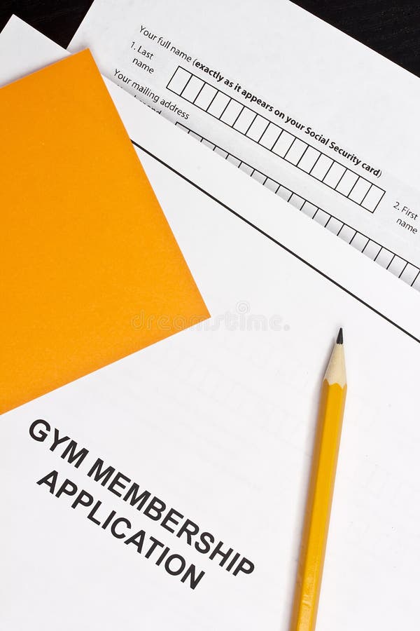 Gym Membership Application stock image. Image of concept - 23999525