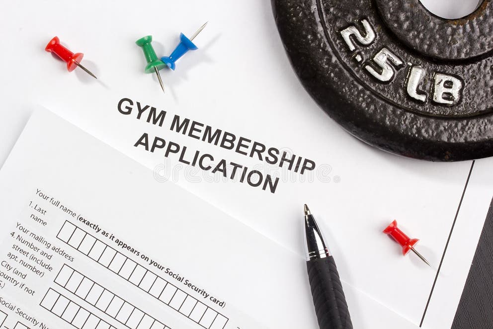 Gym Membership Application stock image. Image of access - 24780649