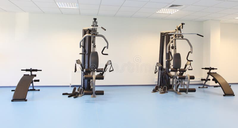Gym and muscle machine stock image. Image of system, equipment - 16573679