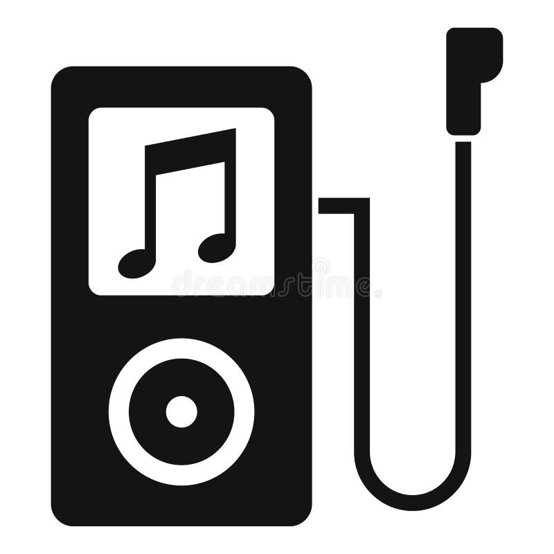 Gym Music Player Icon, Simple Style Stock Vector - Illustration of ...