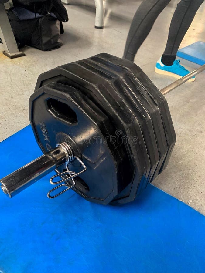 View of Many Powerlifting Discs at the Gym Stock Image - Image of ...