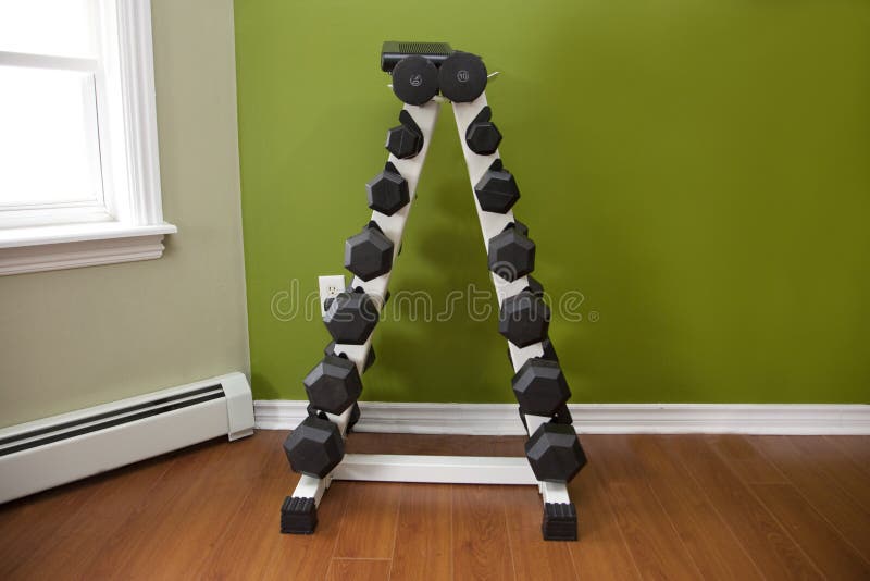 Dumbbell Weights Stacked White Stock Photos - Free & Royalty-Free Stock ...