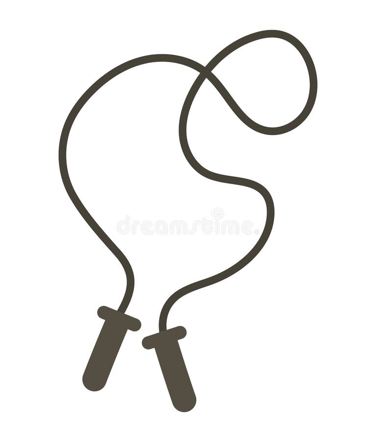 Gym rope design stock vector. Illustration of body, rope - 222429570