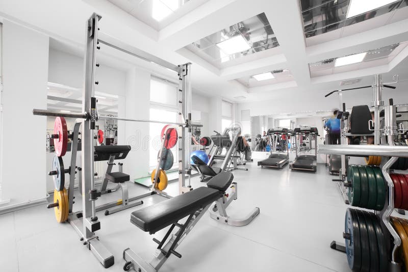 Gym with Special Equipment, Empty Stock Photo - Image of detail ...