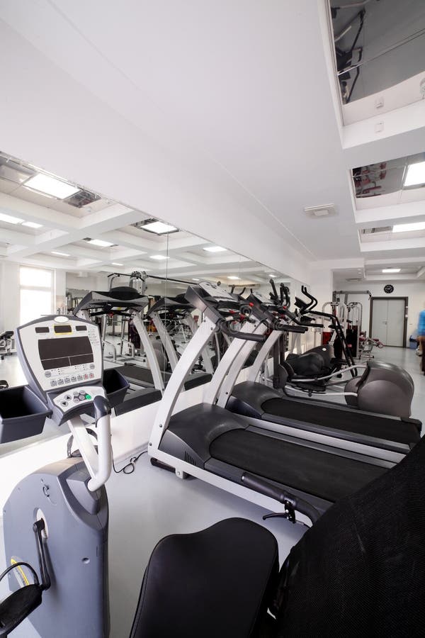 Gym with Special Equipment, Empty Stock Photo - Image of detail ...